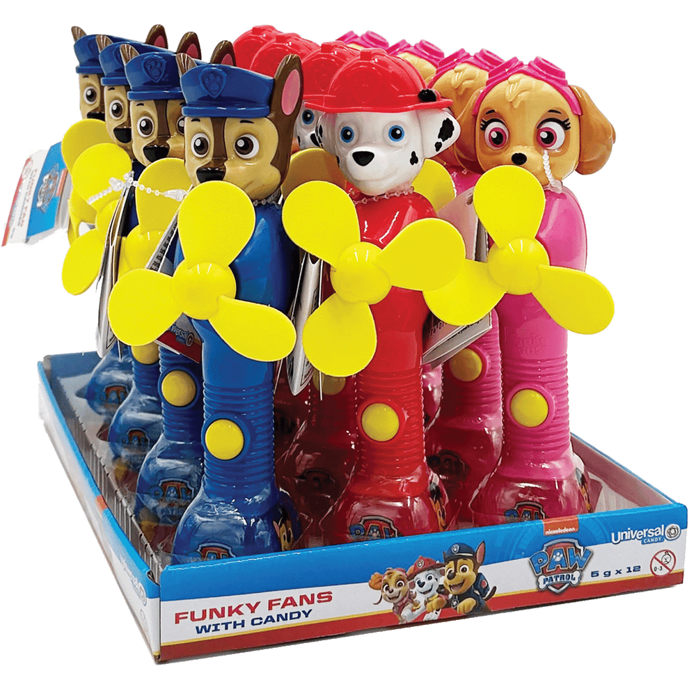 Funky Fan Paw Patrol 12 x 5g – Ocandy Confectionery