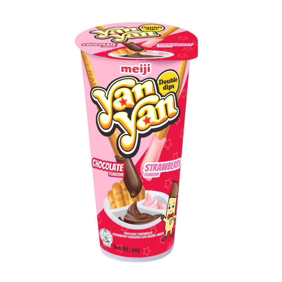 Yan Yan Chocolate Strawberry 10 x 44g – Ocandy Confectionery
