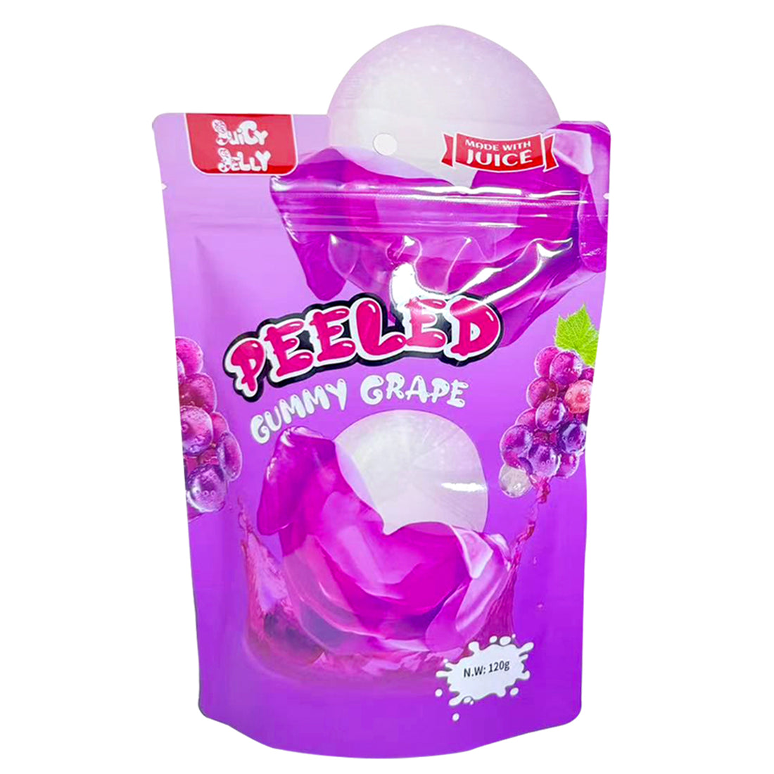 PEELED Gummy Grape 12 x 120g – Ocandy Confectionery